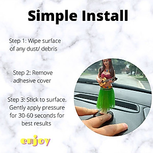 Franchise Figurine Hawaiian Hula Girl Dashboard Doll with Ukulele Bobbleheads for Car Dashboard Collection Figurines Gifts for Home Decoration Doll Dashboard Hula Girl 6" Valentines Gift