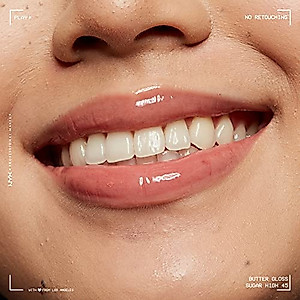 NYX PROFESSIONAL MAKEUP Butter Gloss Brown Sugar, Non-Sticky Lip Gloss - Sugar High (Peachy Light Nude)