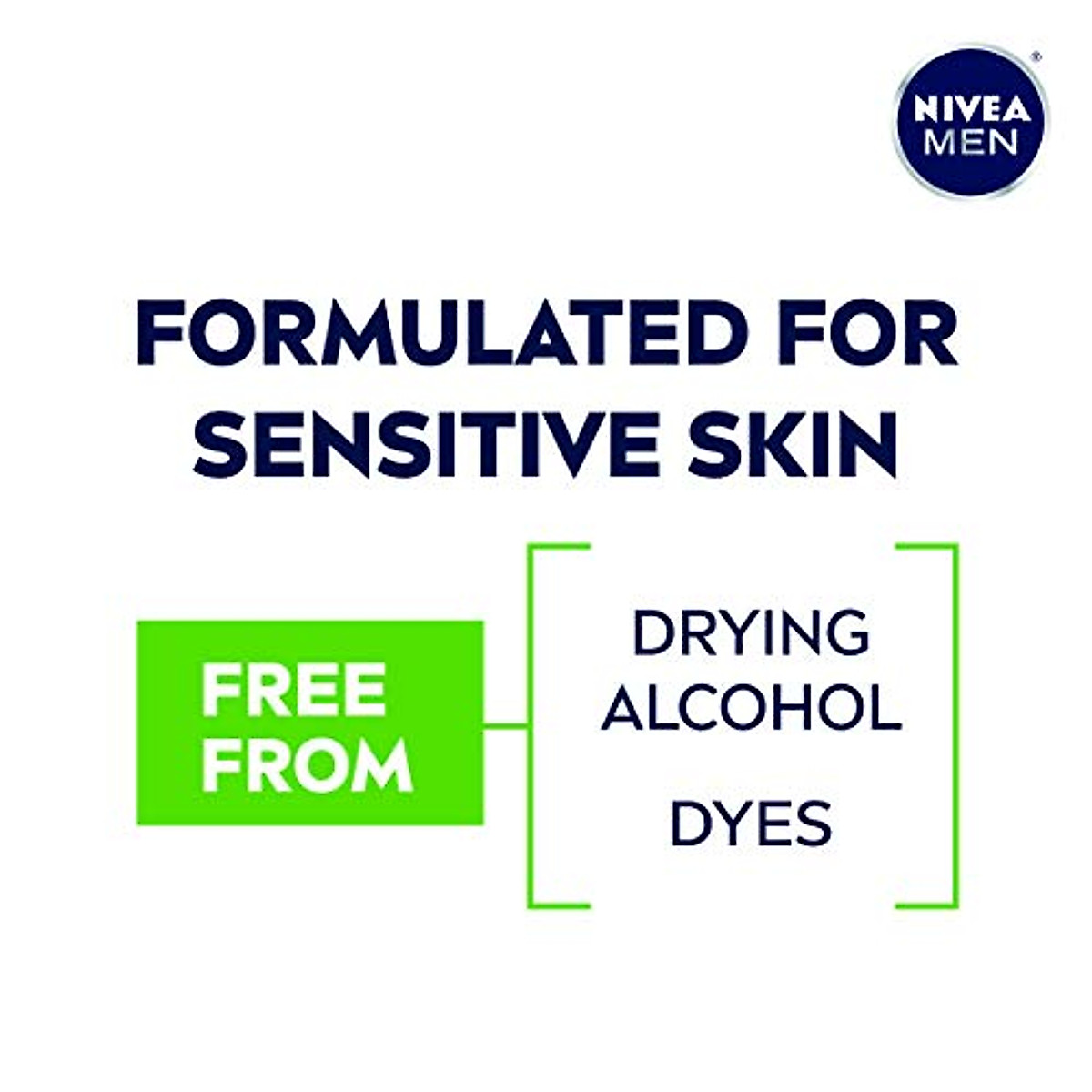 NIVEA FOR MEN Sensitive Post Shave Balm 3.30 oz (Pack of 4)