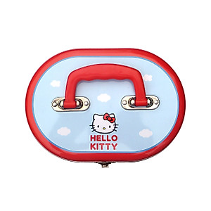 Hello Kitty House Oval Tin Train Case/Sewing Box