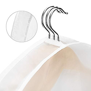 Foraineam 20 Pack Shoulder Covers Clothes Suit Protectors Breathable Garment Dust Covers for Suit, Coats, Jackets, Dress Closet Storage