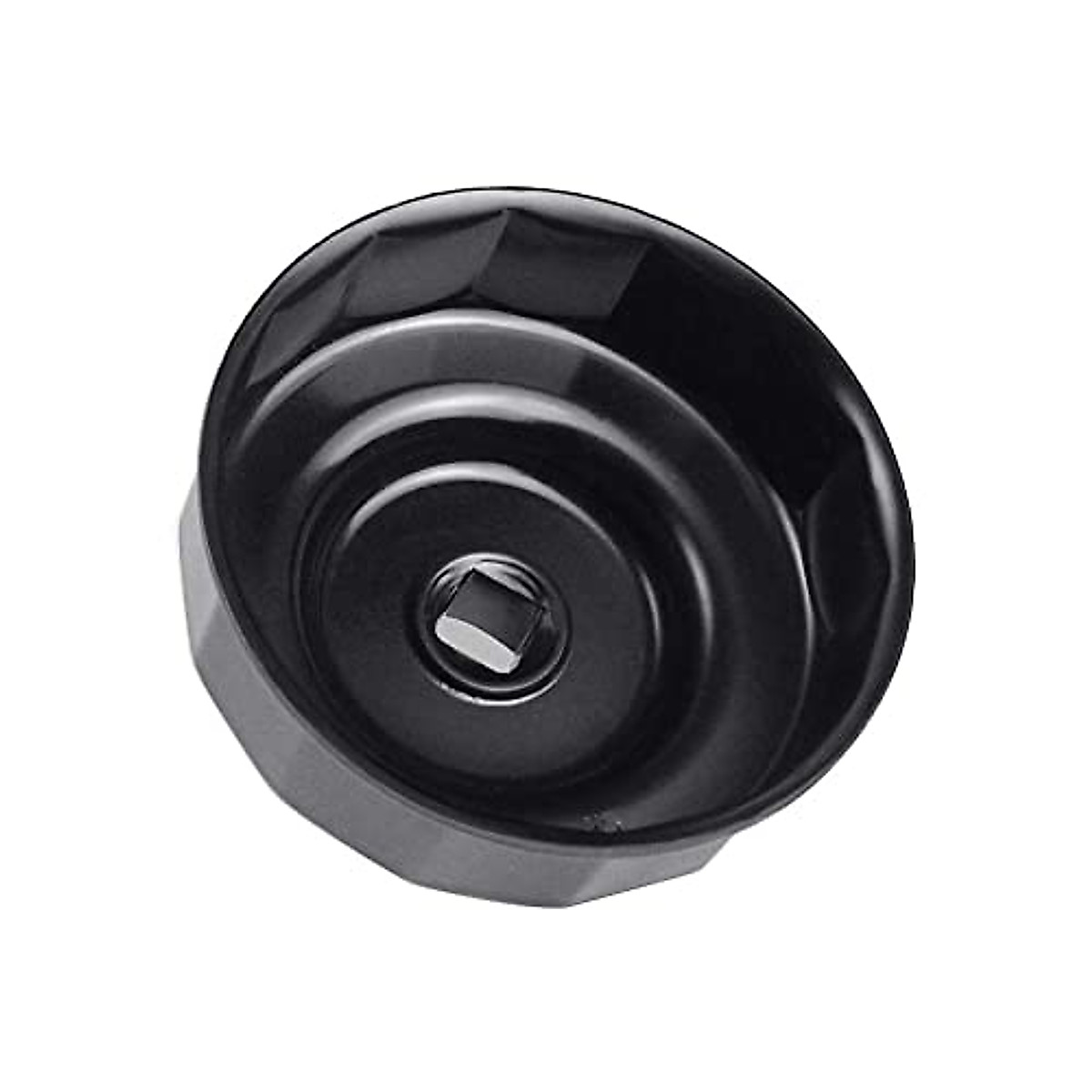 iBetter 65mm 14 Flute Cup Style Oil Filter Wrench, Black, Steel