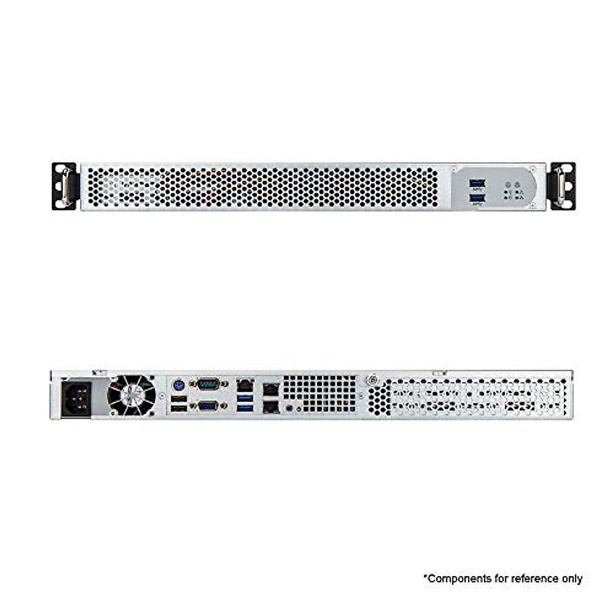 IN-WIN IW-RF100S-S265 1U Short Depth Mini-ITX Rackmount Server Chassis , 265W