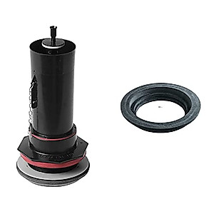 KOHLER GENUINE PART 1069722 3" Toilet Flush Valve Kit, Black & GENUINE PART GP1018165-F TANK GASKET FOR DRYLOCK CONNECTION,Black, 3 In.
