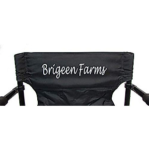 Tuscany Pro Houdini Tall Director Chair - Quad Style, Super Compact Telescopic Folding Design with Jet Black, Anodized Aluminum Frame - Your Name/Logo Imprinted