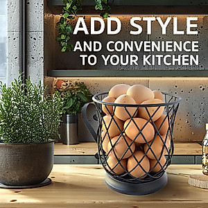 CHARLOTTE1909 - Coffee K Pod Holder Black Metal Organizer Coffee Cup Holders Sturdy Coffee Cup Basket K Cup Holder Coffee Bar Accessories Coffee Station