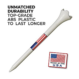 3-1/4" Pride Performance Golf Tees, Stars and Stripes, 100 Count