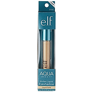 Elf Aqua Beauty Molten Liquid Eyeshadow 57032 Liquid Gold, 0.09 Ounce (Pack of 1)