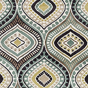 Aurora Large 7x10 Area Rug 7x10 - Indoor Area Rugs for Living Room - Dining Room Rug - Bedroom Rug - Kitchen Rug - Entryway Rug Contemporary Carpet - Alfombras para Salas Modernas Grandes