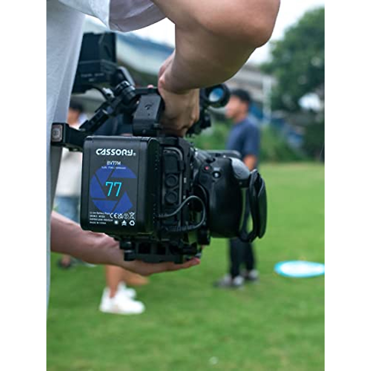 CASSORY BV-77M V Mount Battery with D-tap Mini Bocket,77Wh V Lock Camera Batteries for Camcorder