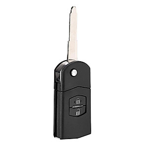 Key Fob Case, Flip 2 Button Remote Key Fob Case Shell Cover 2 3 5 6 RX8 MX5 2B