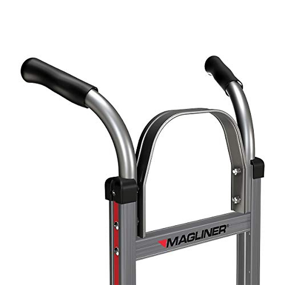 Magline HMK116UA4 Aluminum Hand Truck, Flared Double Pistol Grip Handle, Pneumatic Wheels, 500lbs Capacity