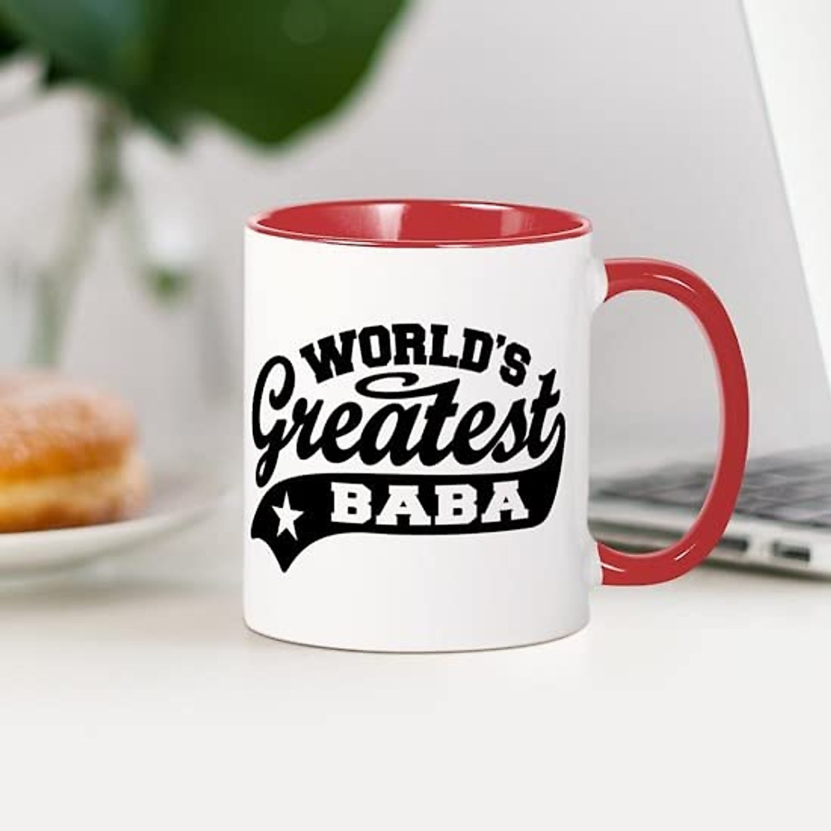 CafePress World's Greatest Baba Mug Ceramic Coffee Mug, Tea Cup 11 oz