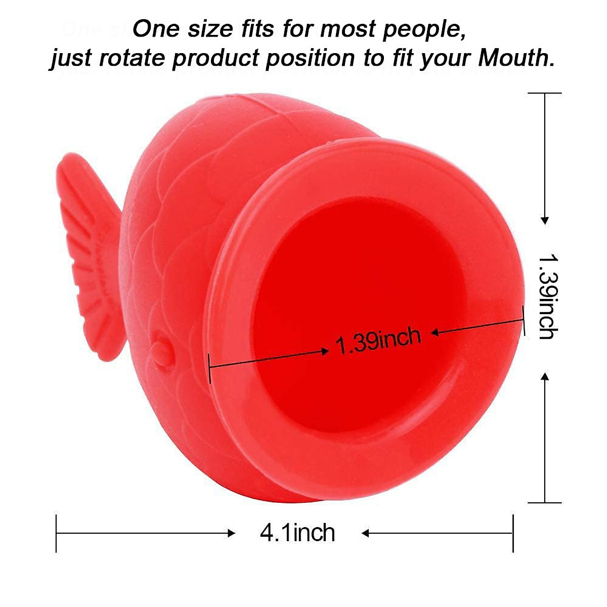 MonLiya Lips Enhancer Plumper Device Lips Silicone Fish Shape Natural Pout Mouth Tool Sexy Lip Mouth