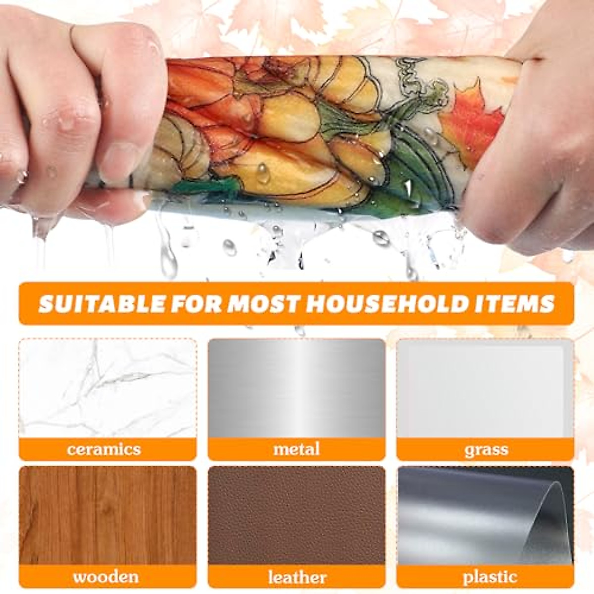 6 Pcs Thanksgiving Swedish Dishcloths Turkey Pumpkins Kitchen Dishcloth Autumn Fall Kitchen Towel Decor Absorbent Quick Drying Reusable Cleaning Dish Cloths for Home Counter Wipes