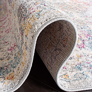 SAFAVIEH Madison Collection X-Large Area Rug - 11' x 15', Grey & Gold, Boho Chic Distressed Design, Non-Shedding & Easy Care, Ideal for High Traffic Areas in Living Room, Bedroom (MAD611F)