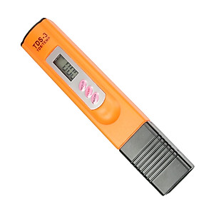 Othmro 1Pcs TDS and EC Tester 1-9990PPM 1 Resolution Plastic Titanium Alloy Meter Digital Water Tester Handheld Tester Accuracy ± 1% for Aquariums Swimming Pools Water Filters Orange