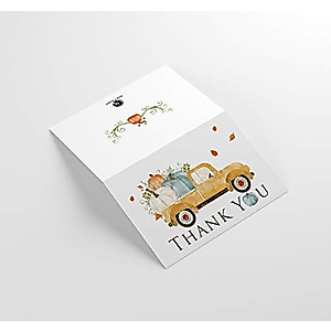 Market On Mainstreet Pumpkin Truck Thank You Cards, Includes Envelopes, 25 Count, Made In The U.S.A.