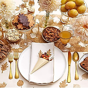 Gold Silverware Set, 30-Piece Gold Flatware Cutlery Utensils Set for 6, Stainless Steel Knives Spoons and Forks Set, Mirror Polished, Dishwasher Safe