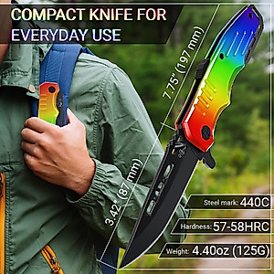 Bundle of 2 Items - Pocket Folding Knife - Military Style - Cool Tools -Mini Multitool Knife 12 in 1 - Small Pocket Multi Tool with Knife and Pliers - Best Small Utility Multi Purpose All in One