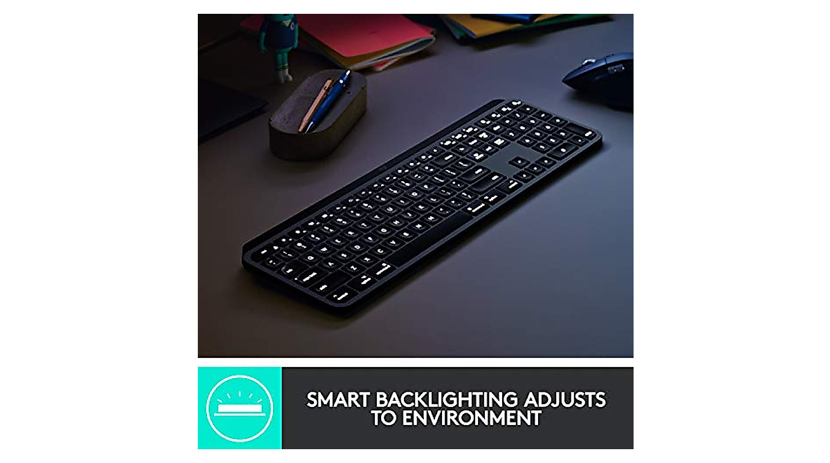 Logitech MX Keys for Mac - Wireless Backlit Keyboard for Apple Devices