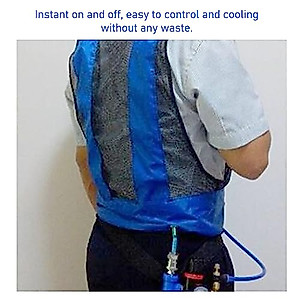 banapoy Air Conditioner Waistcoat, Welding Steel Air Compressed Cooling Vest Vortex Tube Air Conditioner Waistcoat, Adult Cooling Vest for Metallurgy Forging