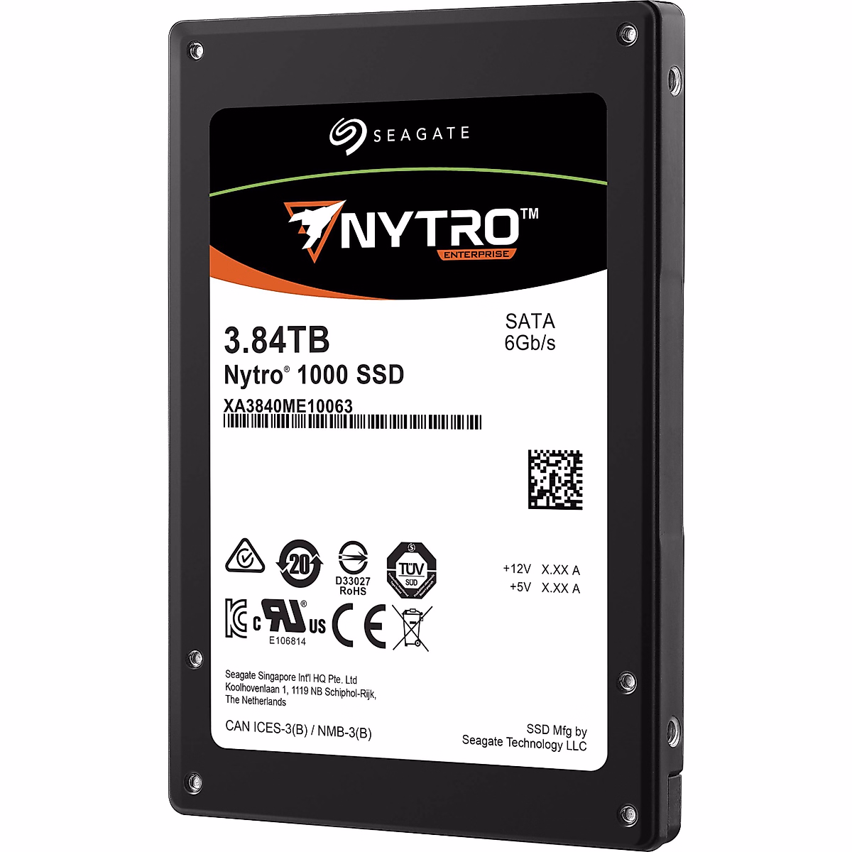 Seagate XA3840ME10063 Nytro 1000 3.84 Tb 2.5" Internal Solid State Drive - Sata