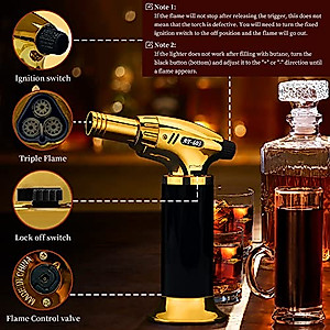 Longing Home Cocktail Smoker Kit, Whiskey Smoker Kit with 6 Kind Wood Chips, Bourbon Smoker Kit, Smoked Old Fashioned Kit, Gift For Father,Husband and Boyfriend (No Butane)