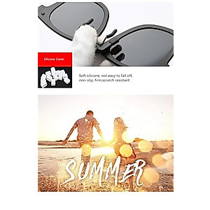 Unisex Clip-on Flip-up Polarized Sunglasses for Prescription Eyeglasses