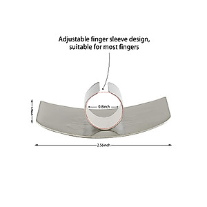 2 Packs Stainless Steel Finger Guards ,Cutting Knife Cutting Protector ,Kitchen Tool Guard Finger Protector For Slicing and Chopping