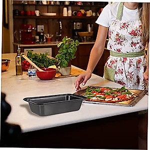 Hemoton Non Stick Baking Pan Bread Pan Non Stick Baking Sheet Kitchen Gadget Practical Toast Pan Bread Pan Carbon Steel Small Tools Bakeware Black Household Toast Mold Metal Dies