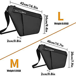 OSOCE Anti Theft Sling Crossbody Chest Bag Waterproof Shoulder Backpack Sling Chest Crossbody Bag Cover Pack Rucksack Bicycle Sport