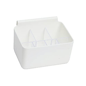 Veemoon 3pcs box Shelf White Hanging Containers Counter Kitchen Slide Refrigerator Food Snack Pantry Plastic Egg Trays Organization Sauce Seasoning Basket Sorting Cabinet Organizer Clear