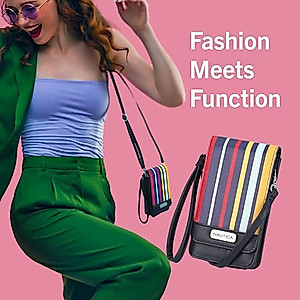 Nautica Women's Crossbody Cellphone Purse, Ribbon Stripe