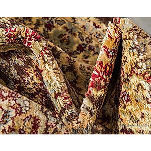 Unique Loom Voyage Collection Traditional Oriental Classic Intricate Design Area Rug, 3' 3" x 5' 3" Rectangle, Brown/Cream