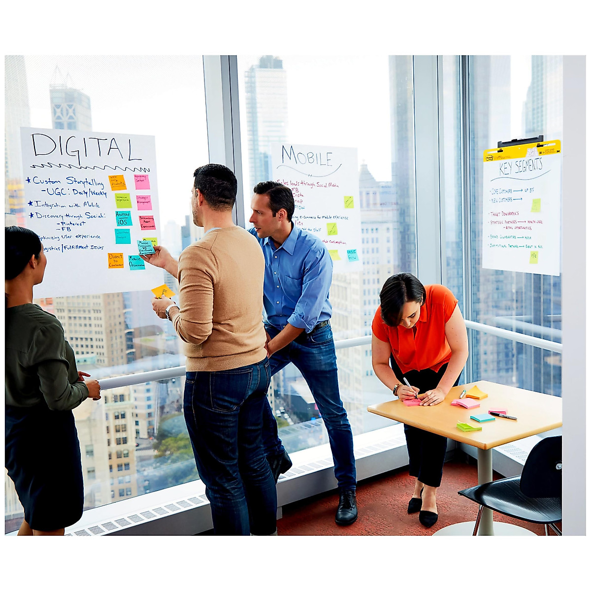 Post-it Super Sticky Easel Pad, 25 x 30 Inches, 30 Sheets/Pad, 2 Pads (560), Large White Grid Premium Self Stick Flip Chart Paper, Super Sticking Power