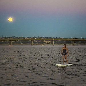 TOWER Inflatable 10’4” Stand Up Paddle Board - (6 Inches Thick) - Universal SUP Wide Stance - Premium SUP Bundle (Pump & Adjustable Paddle Included) - Non-Slip Deck (Yachtsman - 10'4")