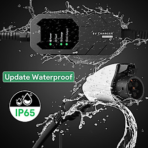 MEGEAR Skysword Level 2 EV Charger, 240V 16A 25FT Portable EVSE, NEMA 14-50 Plug Electric Vehicle Charging Station