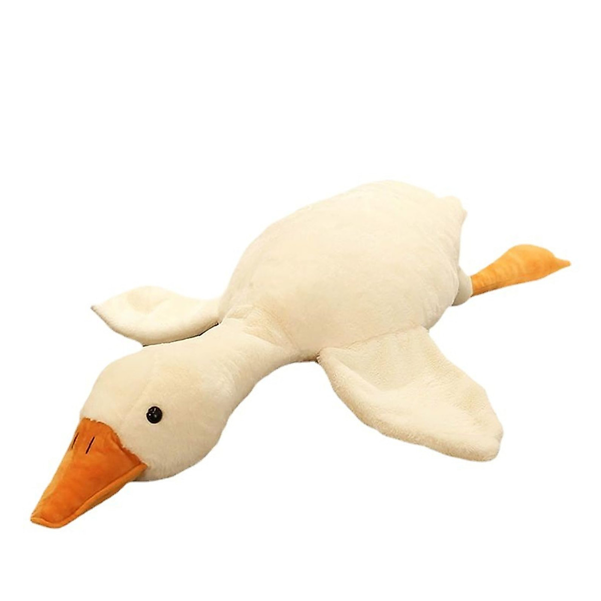 Bacmaze Goose Stuffed Animal Plush Pillow Big Duck Plushies Doll Cute Toy Goose Plush Xmas Gifts 20'' (19.7 inch, White Goose)