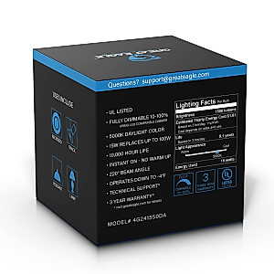 Great Eagle Lighting Corporation 15W (100W Equivalent) GU24 LED Light Bulb Dimmable 5000K Daylight, UL, Replace CFL Twist-in 2 Prong (4-Pack)