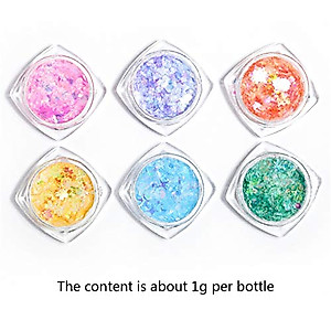 Stars Crystal Sequins Epoxy Resin Mold Filler Holographic Nail Sequins Glitter Flakes for Nail Art Decorations