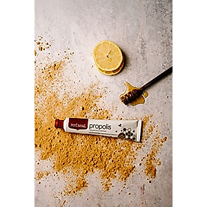 Red Seal Propolis Toothpaste – Made with 100% New Zealand Bee Propolis Extract, Anise, Peppermint, Eucalyptus Essential Oils - No Fluoride, No Preservatives, No Artificial Flavors or Colors - 2 Pk