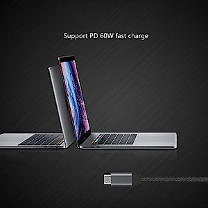 Port Expander USB C Docking Station 8-in-1 USB C Adapter USB C Hub with 4K HDMI, PD 60W, 2 USB 3.0 Port, SD/TF Card Reader, 2 3.5mm Port USB Splitter