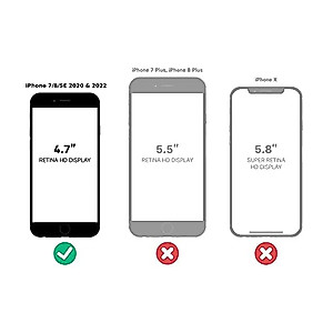 OtterBox Defender Series Rugged Case for iPhone SE 3rd Gen (2022), 2nd (2020), iPhone 8/ 7 (NOT Plus) Case Only/No Holster - Bulk Packaging - Big Sur - with Microbial Defense