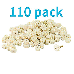 110 Pack Miaozhun .223Cal 5.56mm .300 Blackout Wool Star Chamber Cleaning Pads with Rod Fitting Adapter