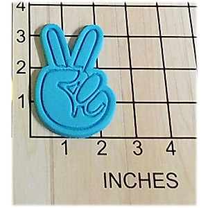 Peace Hand Sign Fondant Cookie Cutter and Stamp #1018