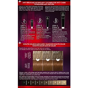 Schwarzkopf Keratin Color Permanent Hair Color Cream, 6.33 Light Golden Brown