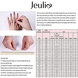 Jeulia Sterling Silver Band for Women Heart Shape Two Tone Angel Wing Fingerprint Inlay Rings Couples Wedding Engagement Promise Jewelry with Gifts Box (Angel Wing, 10)