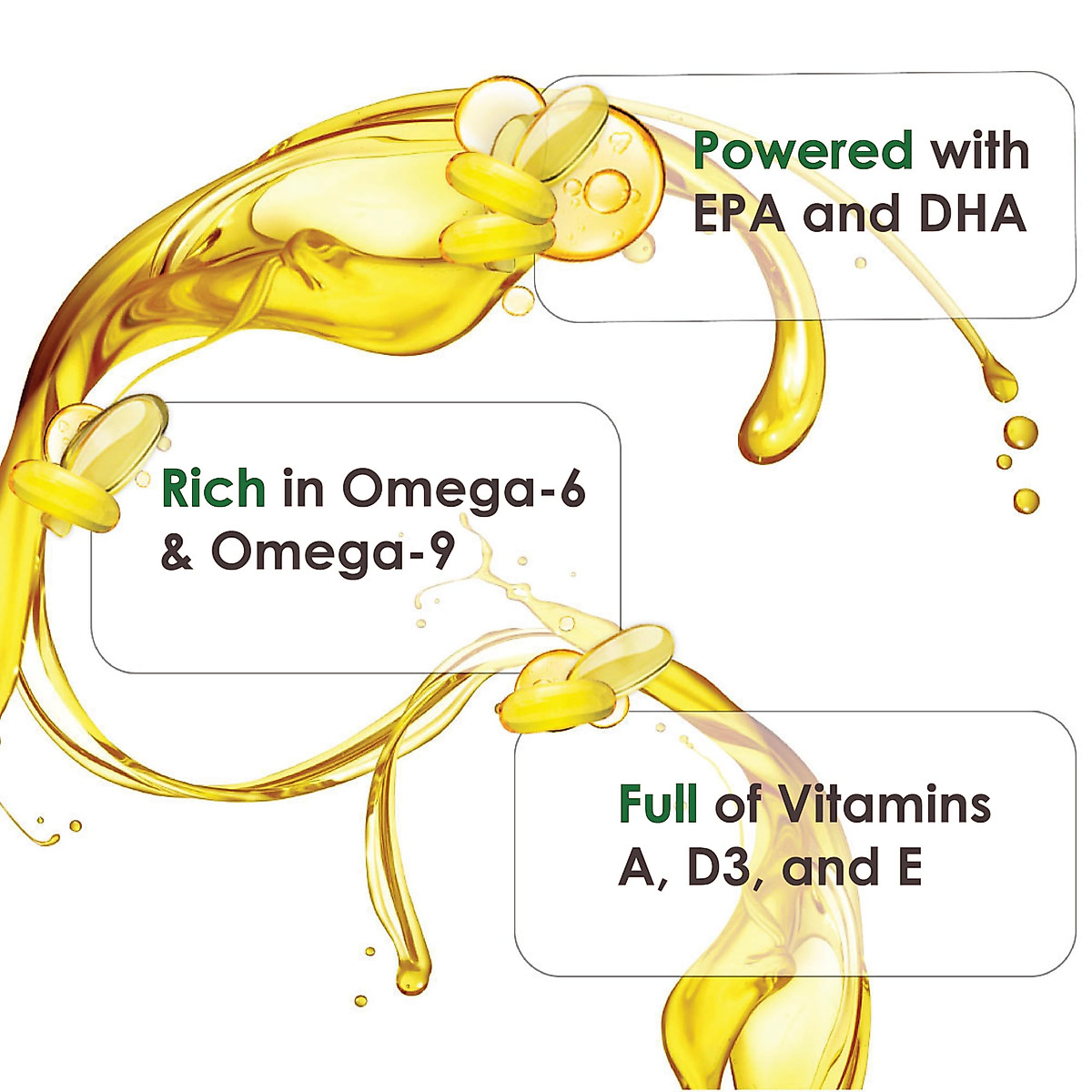 Omega-Caps for Cats and Small Breeds - Omega 3, Vitamins, Minerals, Antioxidants - Support Immune System, Joints, Heart, and Brain - 60 Softgel Capsules