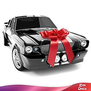 Zoe Deco Pre-Assembled Car Bow (Red, 23 inch) Gift Bows, Giant Bow for Car, Birthday Bow, Huge Car Bow, Car Bows, Big Bow for Gifts, Christmas Bows for Cars, Gift Wrapping, Big Gift Bow